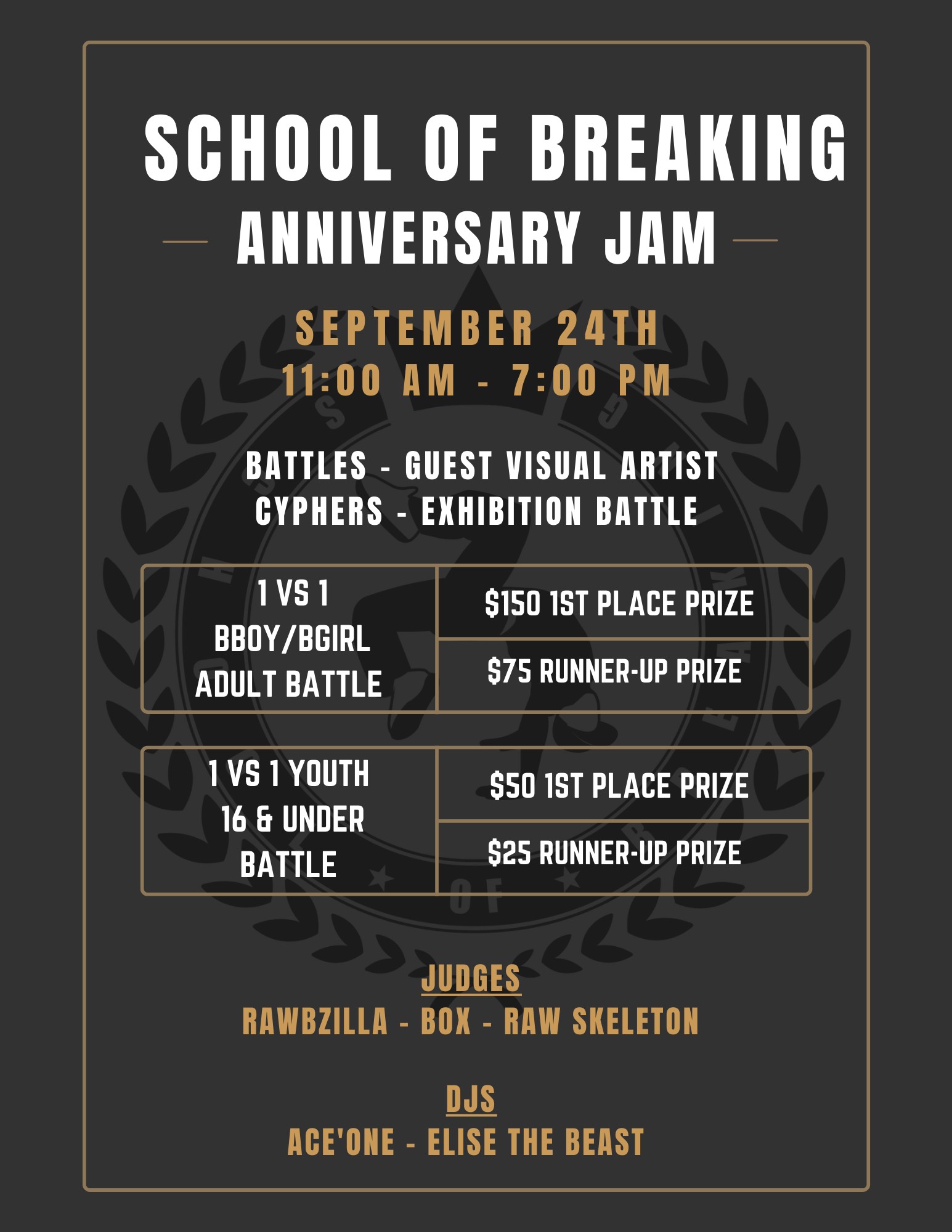 10-Year Anniversary Jam – School Of Breaking